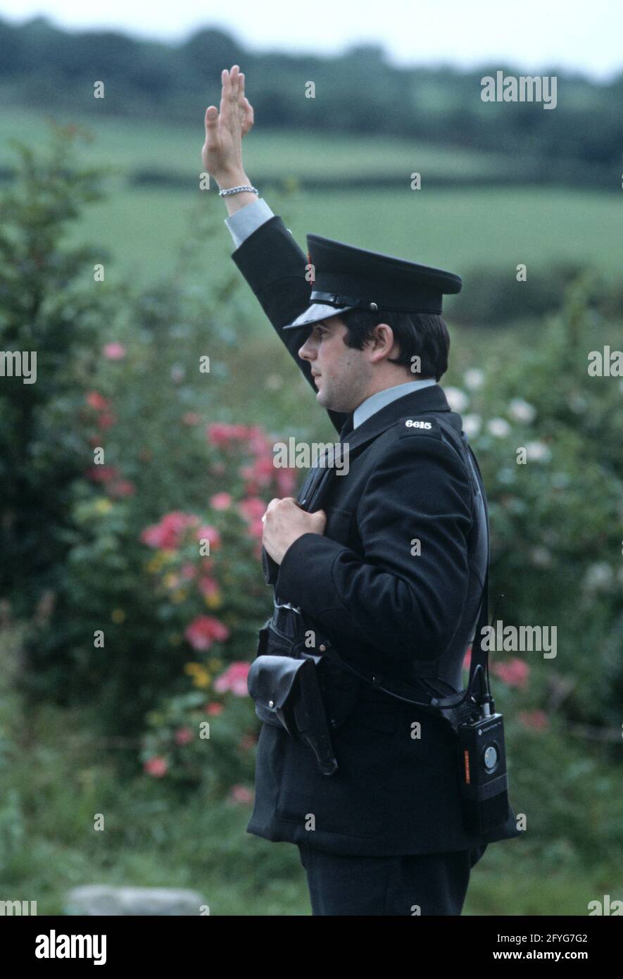 COUNTY TYRONE, UNITED KINGDOM - SEPTEMBER 1980. RUC, Royal Ulster ...