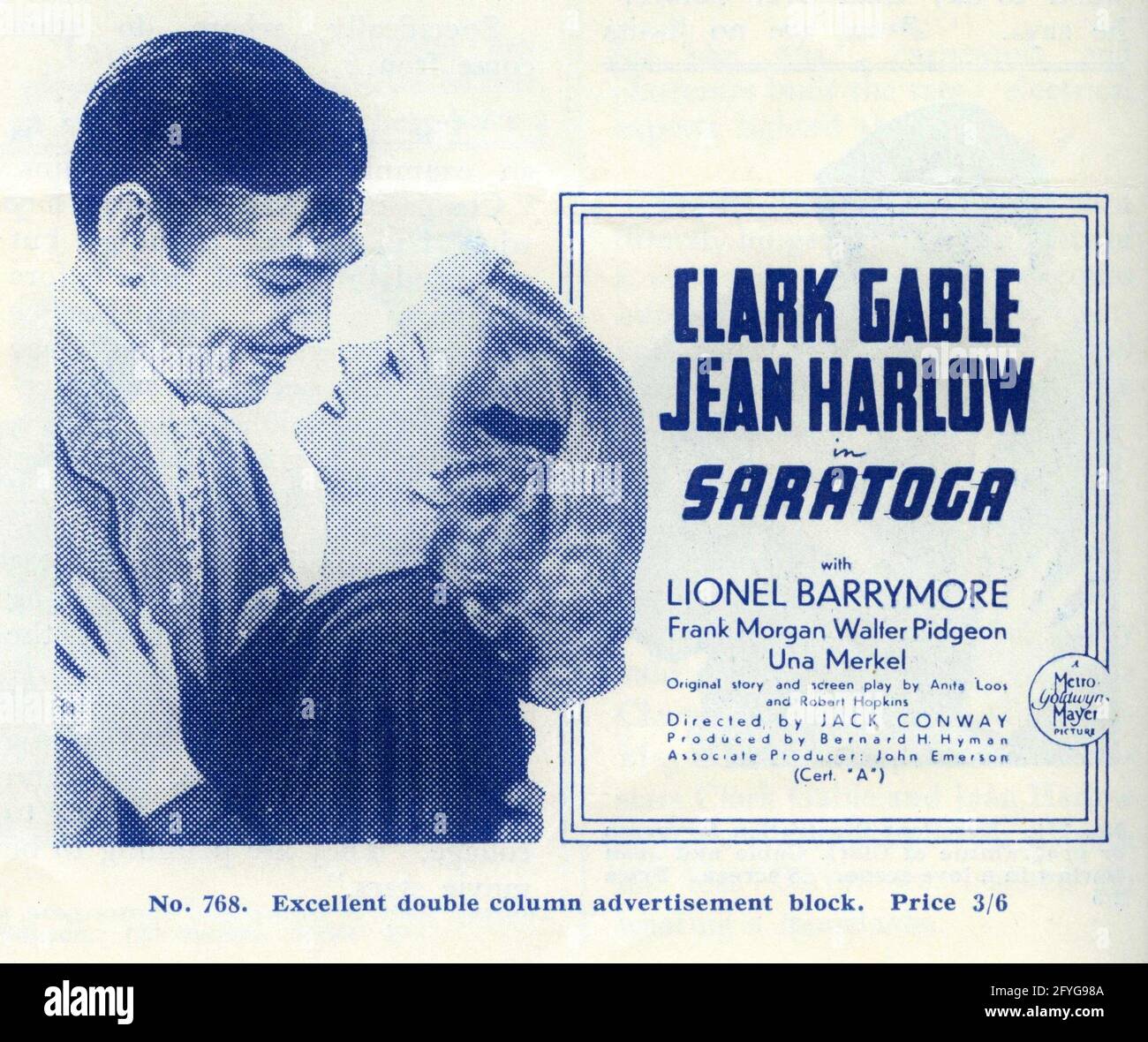 Jean harlow in saratoga hi-res stock photography and images - Alamy