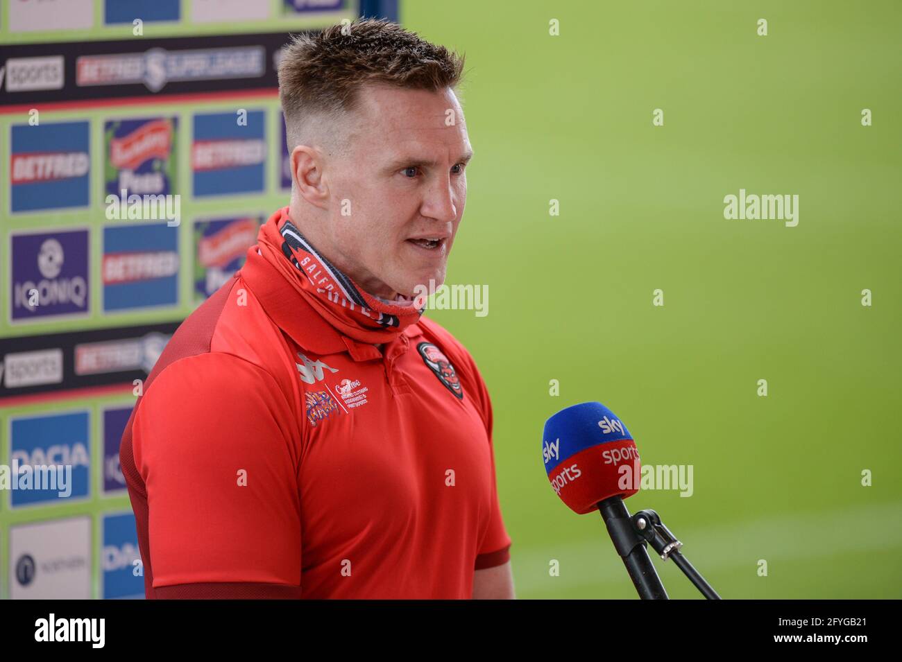 Salford, England - 27 May 2021 - Salford Red Devils’ Head Coach Richard ...