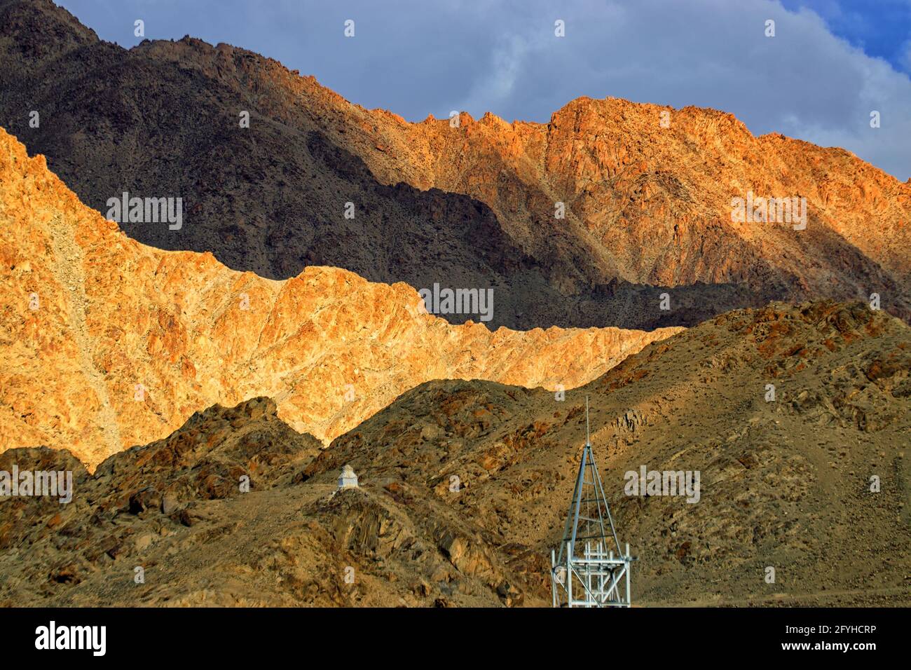 Beautiful aerial view of "moonland" ,Ladakh,Jammu and Kashmir, India ...