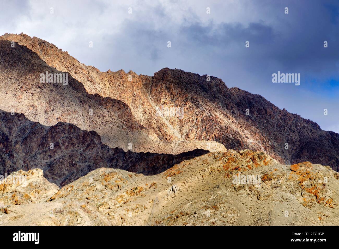 Beautiful aerial view of moonland ,Leh, Ladakh, Jammu and Kashmir ...