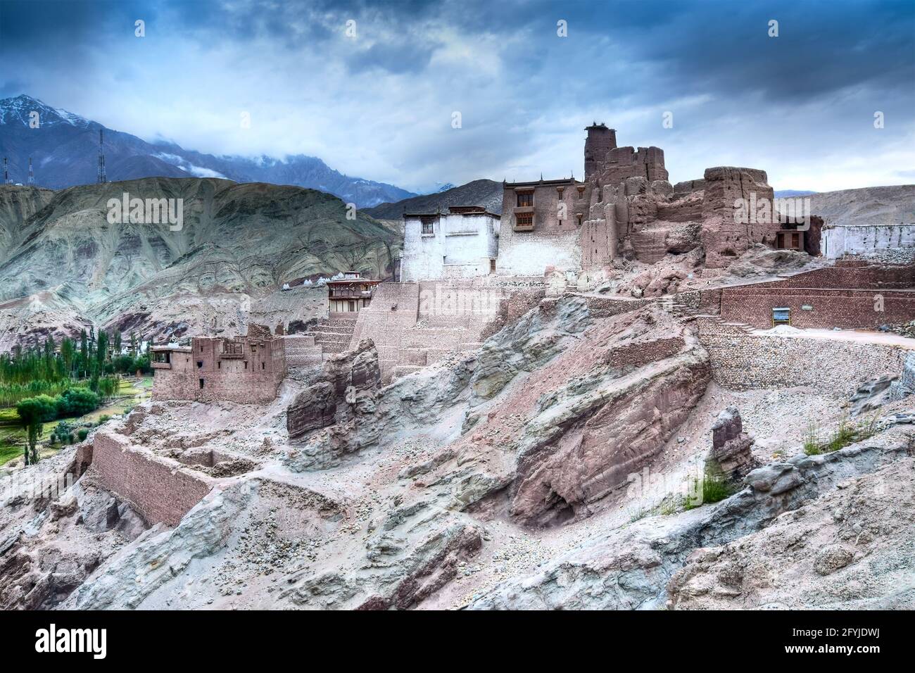 Basgo Monastery, a Buddhist monastery in Basgo, Ladakh, India Stock ...