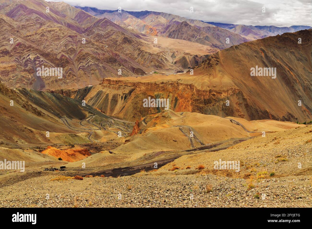 Beautiful aerial view of moonland ,Ladakh,Jammu and Kashmir, India ...
