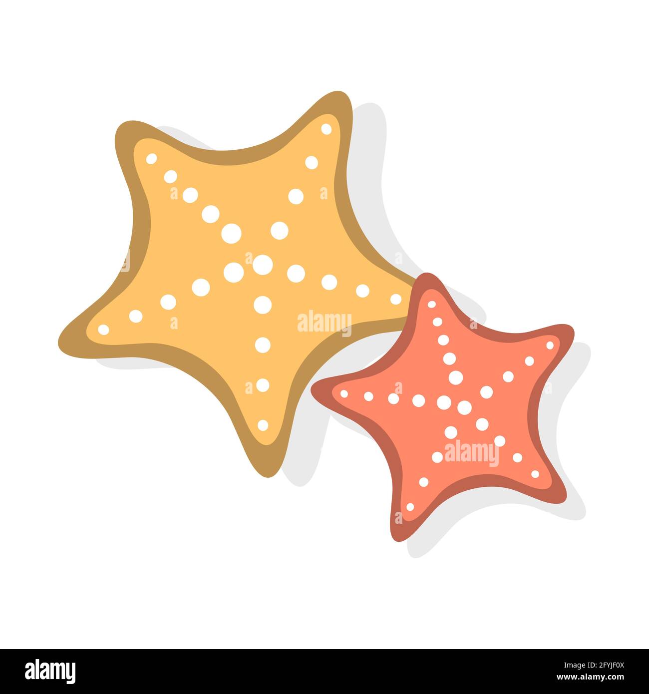 Cartoon vector illustration isolated object sea starfish Stock Vector ...