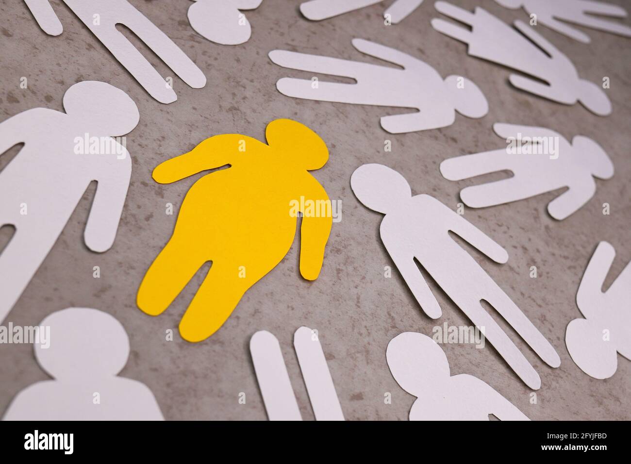 Fat people silhouette hi-res stock photography and images - Alamy