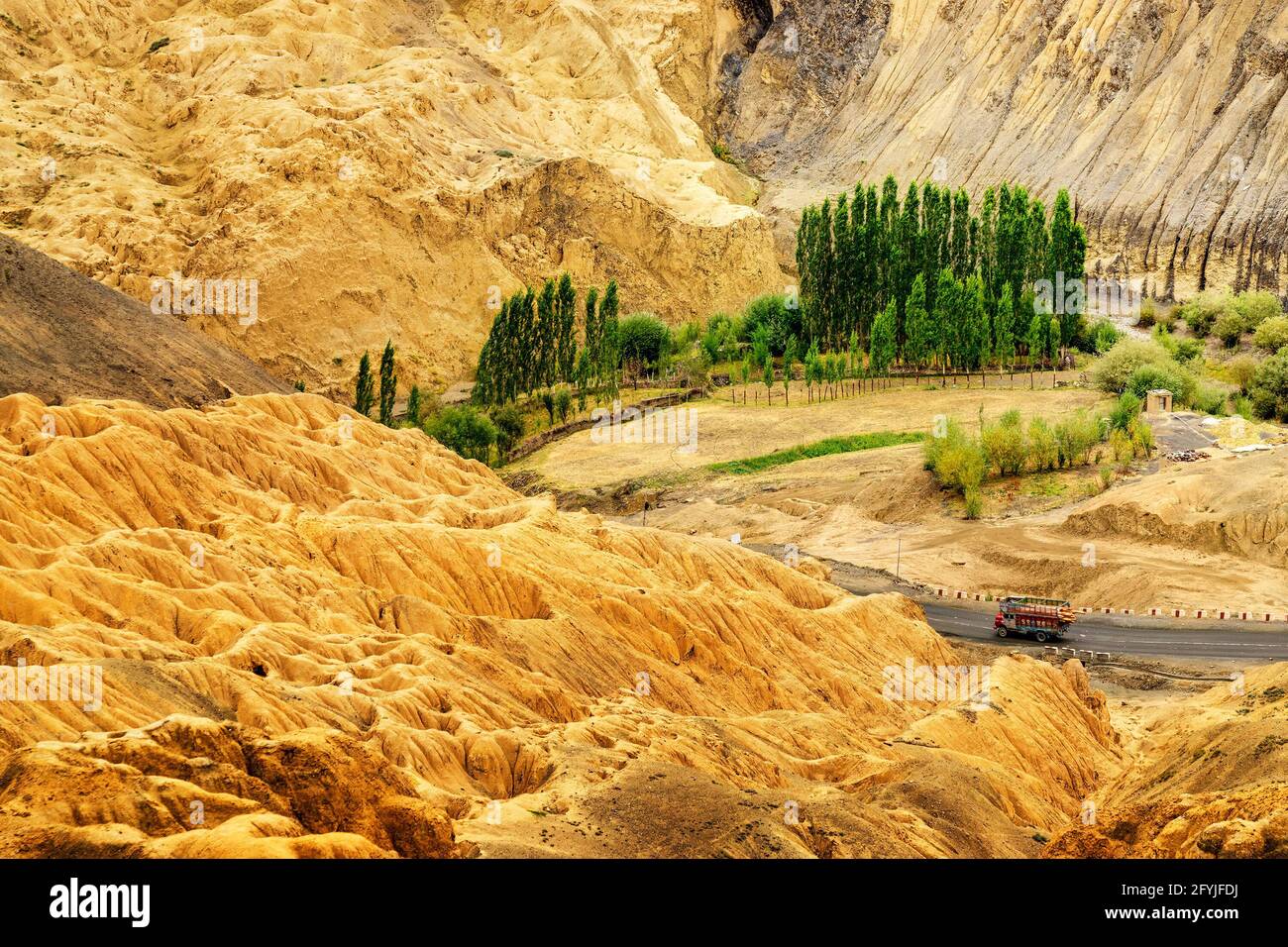 Colourful rocks and stones - formation like moon surface on earth ...