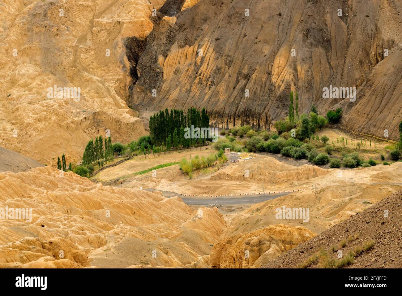 Orange colourful rocks and stones - formation like moon surface on ...