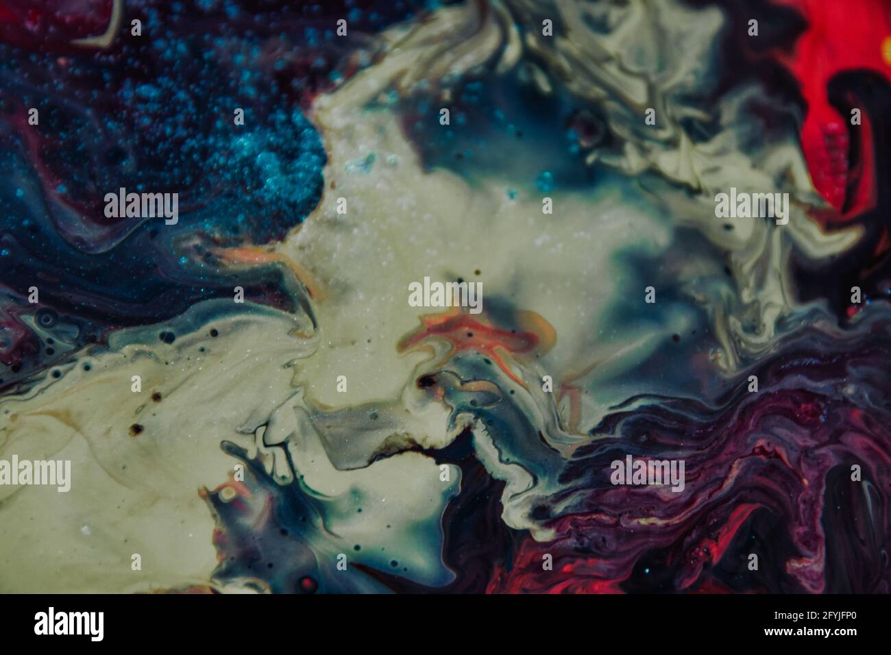 Abstract painting with mixed oil paint colors - perfect for wallpaper ...