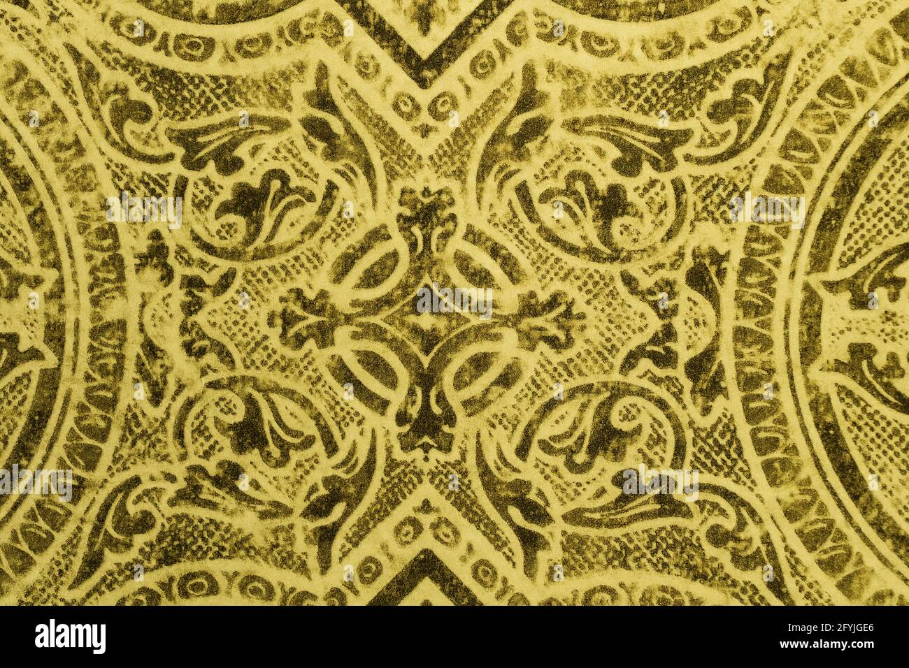 Vintage Wallpaper Surface Background with Eastern Pattern Stock Photo ...