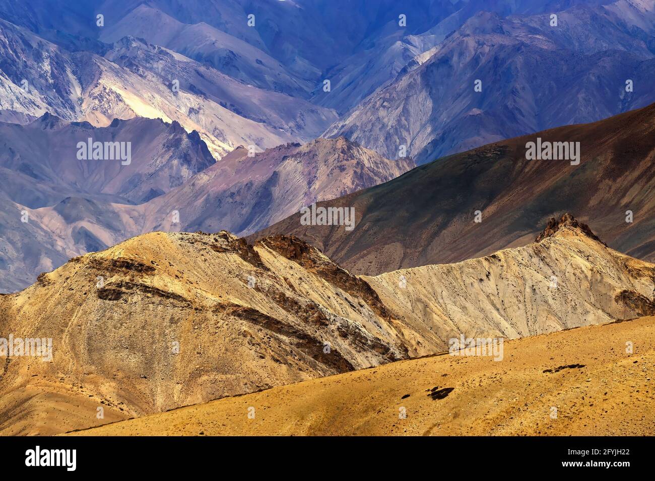 Moonland Mountains , ladakh landscape Leh, Jammu Kashmir, India. The ...