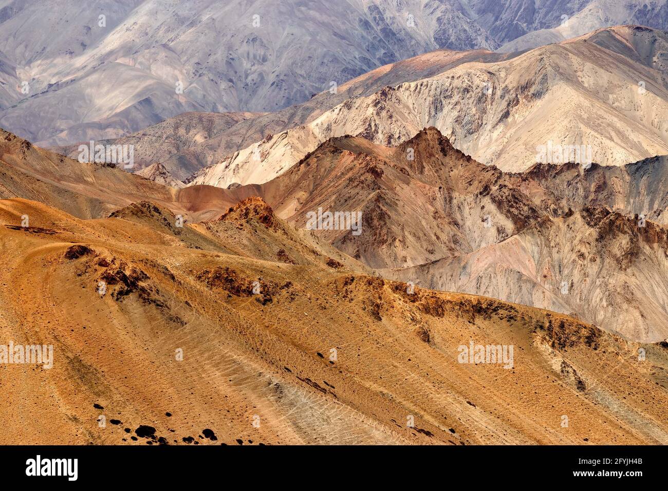 Brown colourful rocks and stones - painting look formation , mountains ...