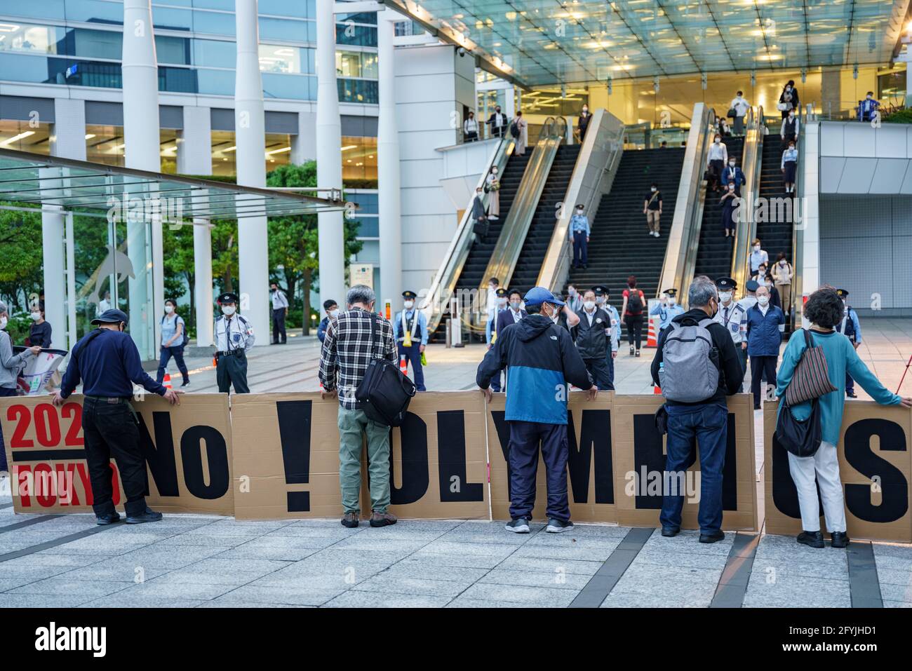 29 May 2021: Protest against the 2020/2021 Tokyo Olympics Stock Photo ...