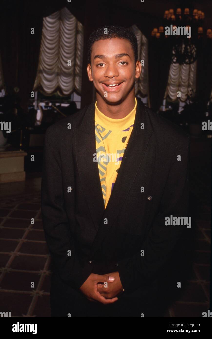 Alfonso Ribeiro 1990 Credit: Ralph Dominguez/MediaPunch Stock Photo - Alamy