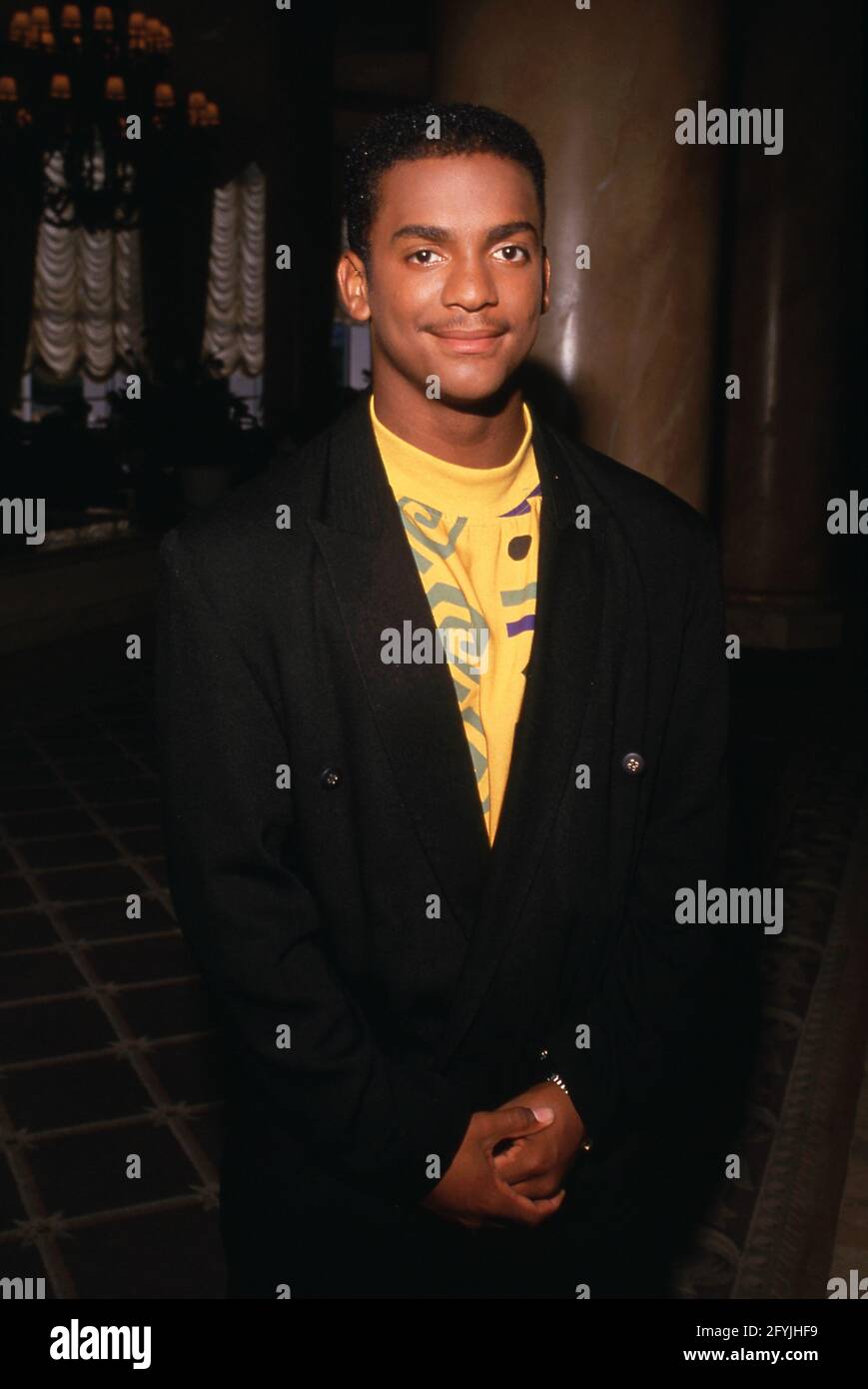 Alfonso Ribeiro 1990 Credit: Ralph Dominguez/MediaPunch Stock Photo - Alamy