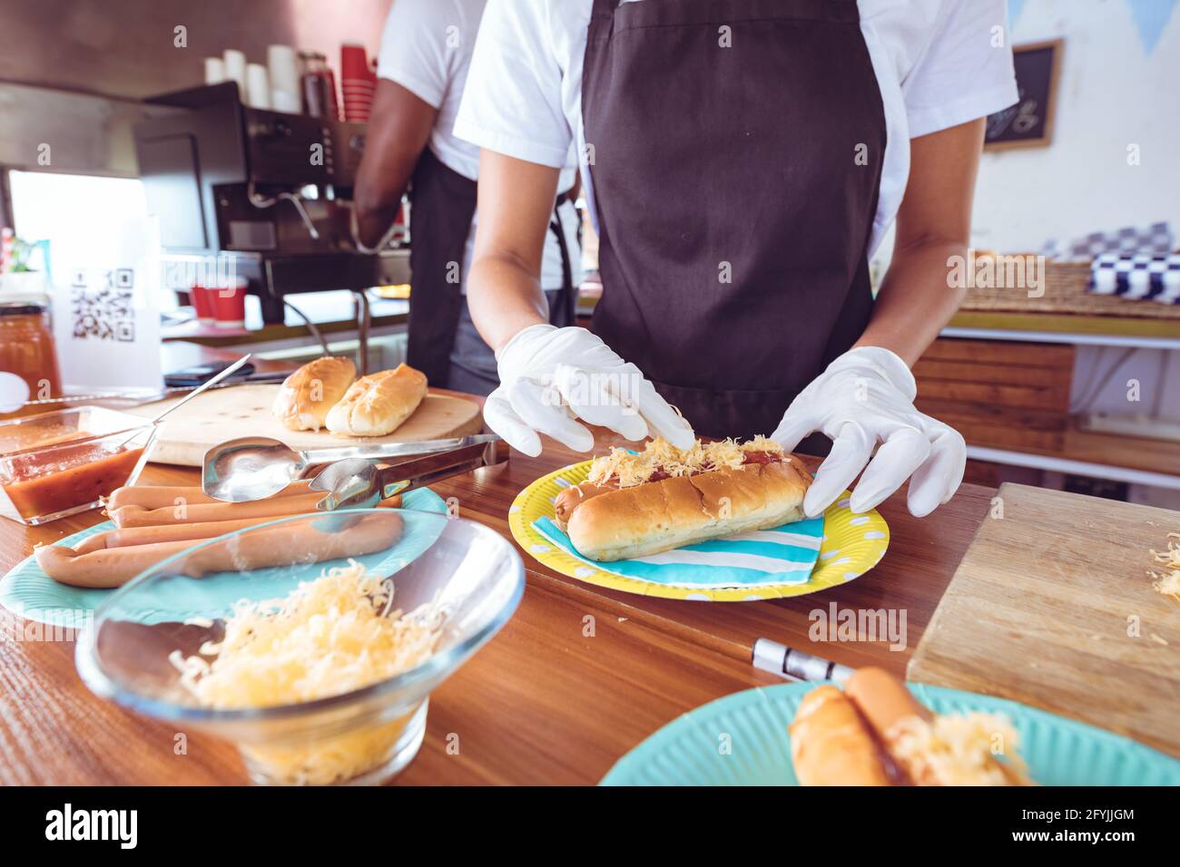 Hot dog counter hi-res stock photography and images - Alamy