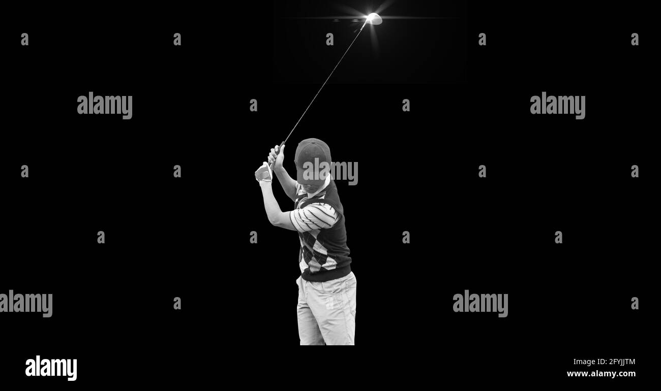 Black and white golf hi-res stock photography and images - Alamy
