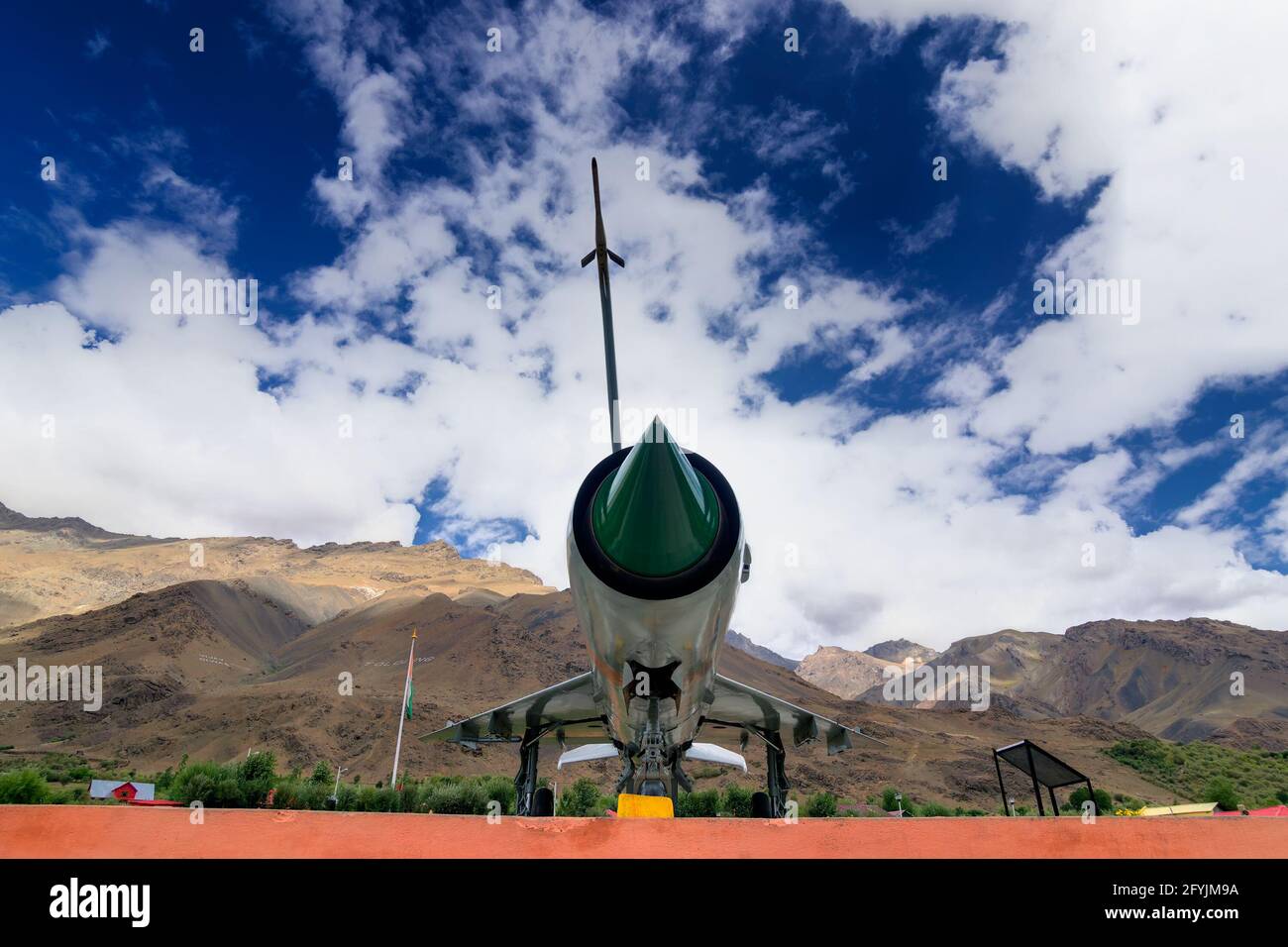 KARGIL, JAMMU AND KASHMIR / INDIA - SEPTEMBER 1ST : A MIG-21 fighter ...