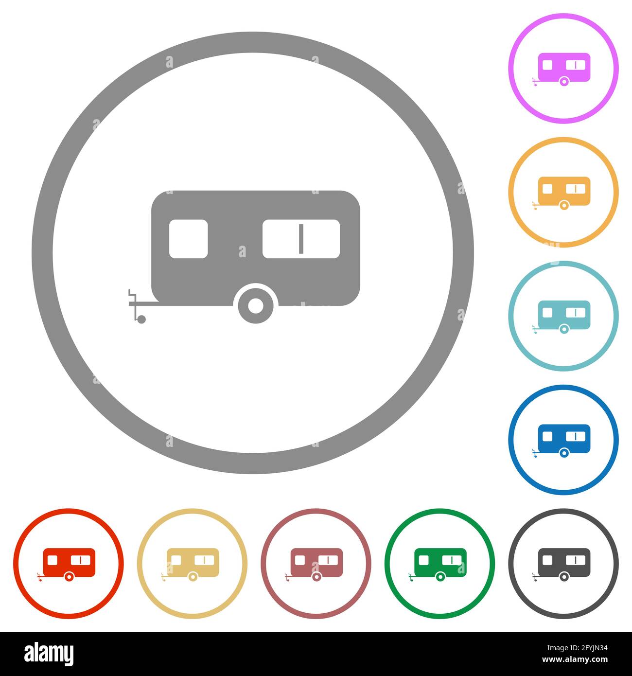 Caravan With Flat Tyre High Resolution Stock Photography and Images - Alamy