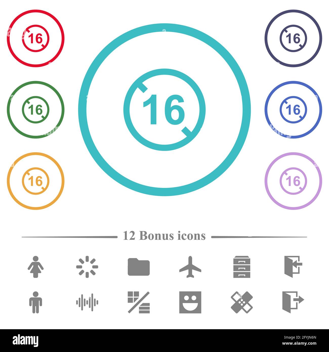 12 16 Stock Vector Images - Alamy