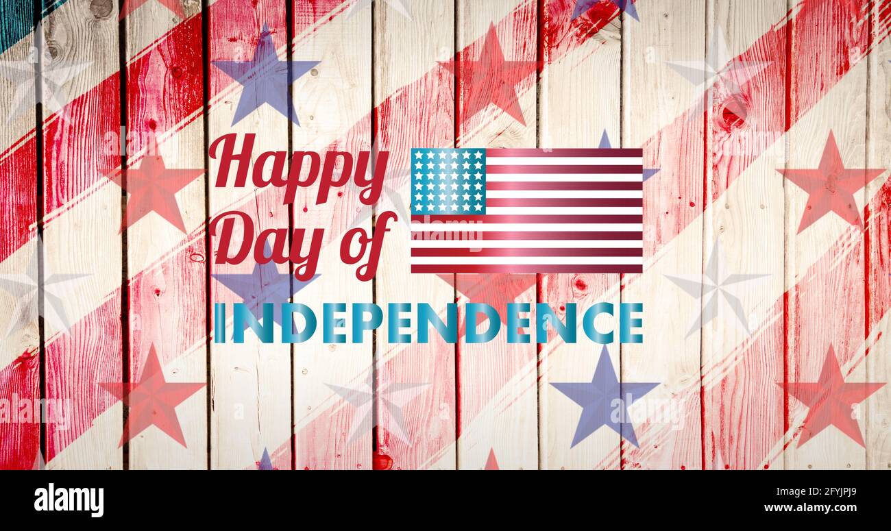Digital animation happy independence day hi-res stock photography and ...