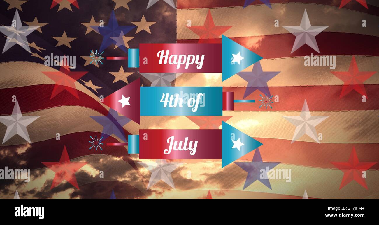 Happy 4th of july sign hi-res stock photography and images - Alamy