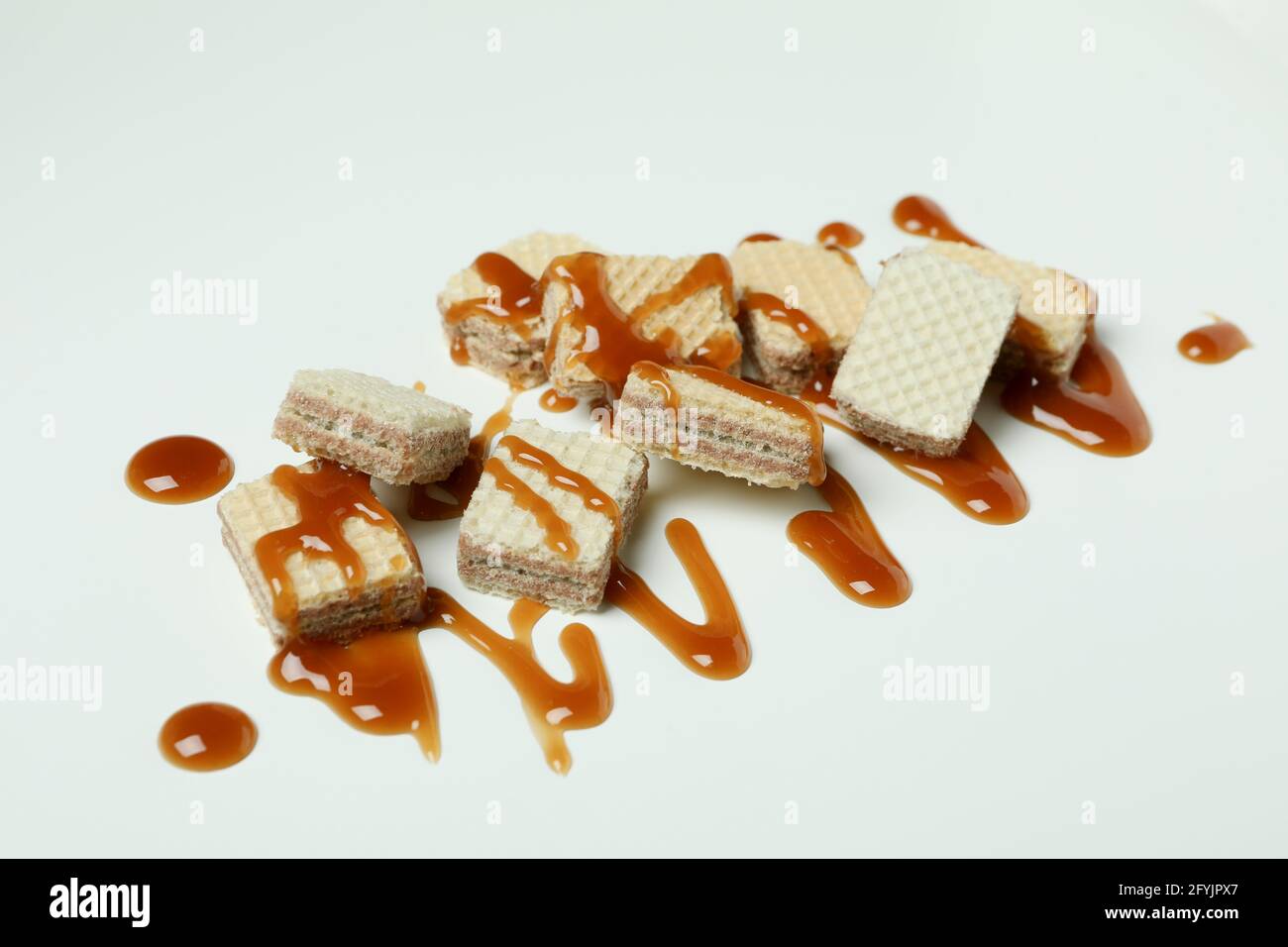 Caramel wafers hi-res stock photography and images - Alamy