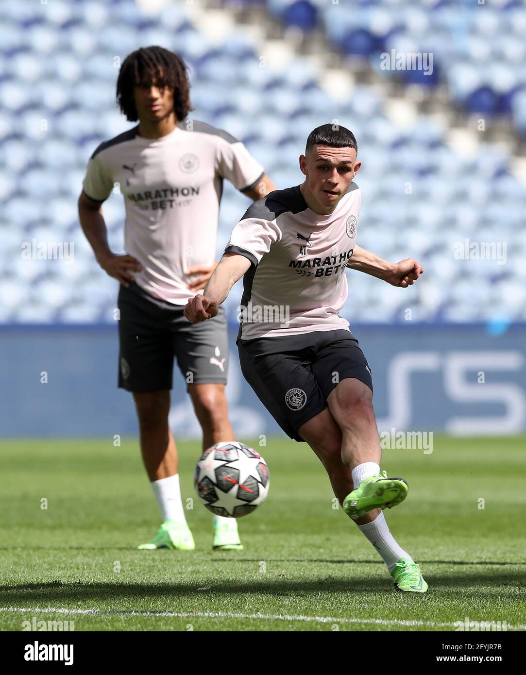Manchester City's Phil Foden during a training session ahead of the ...