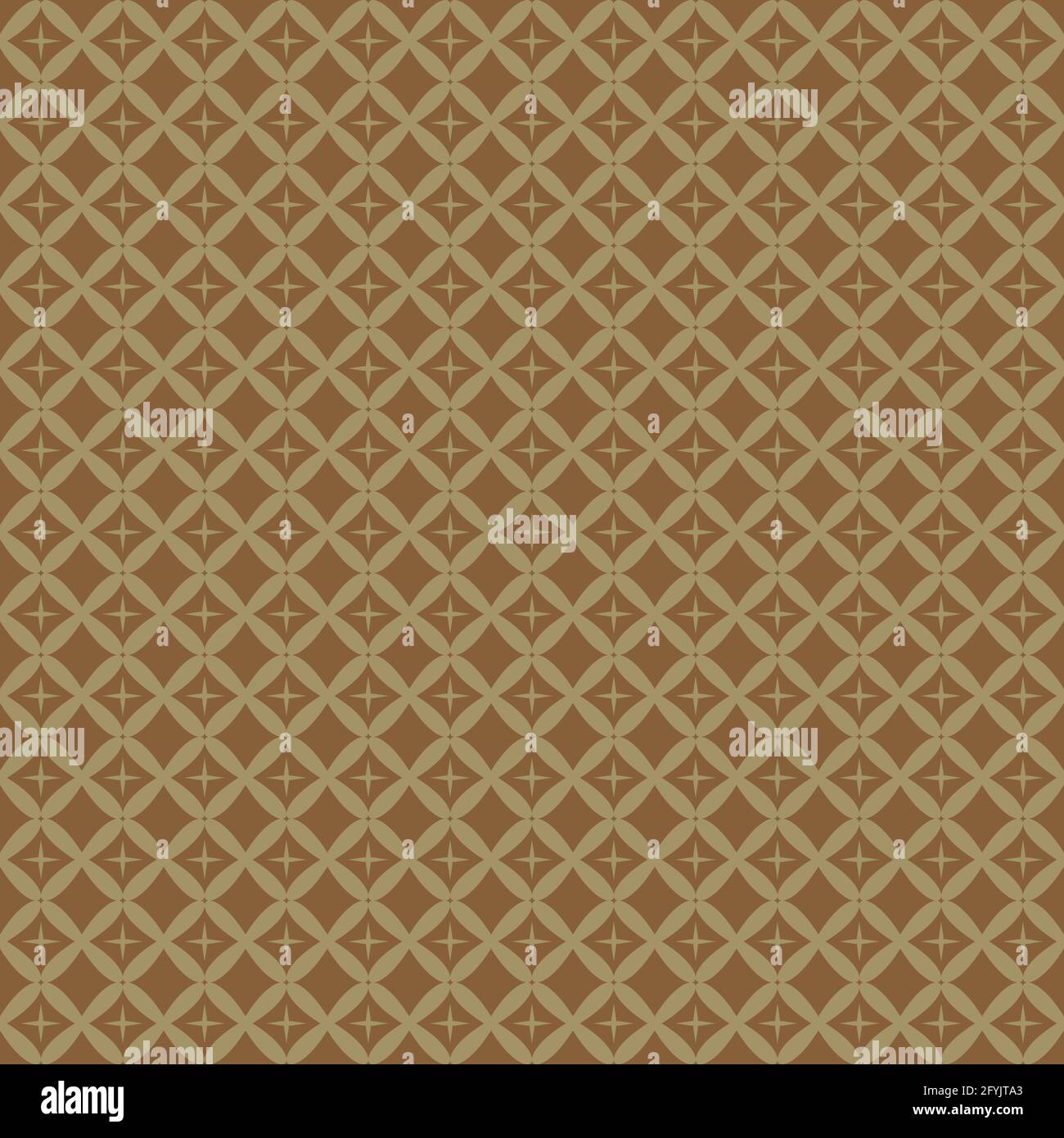 a four petals flower seamless pattern in brown color Stock Vector Image ...