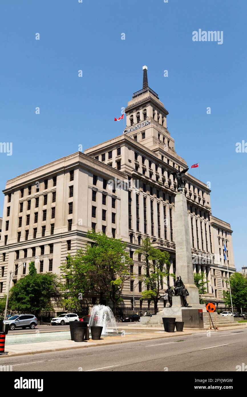 The Canada Life Building in downtown Toronto in Ontario, Canada. The ...