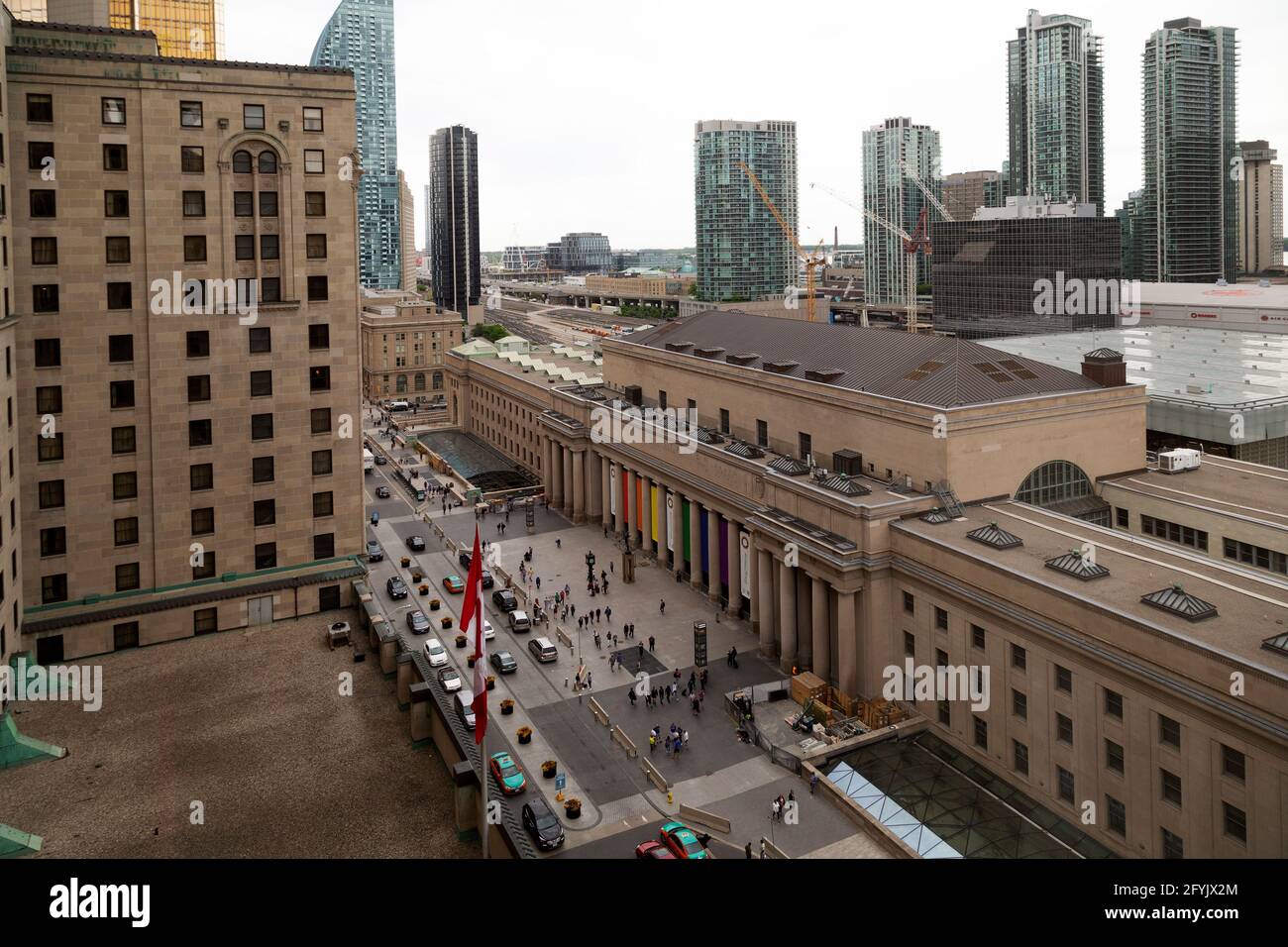 The canadian national railway station and hotel hi-res stock ...