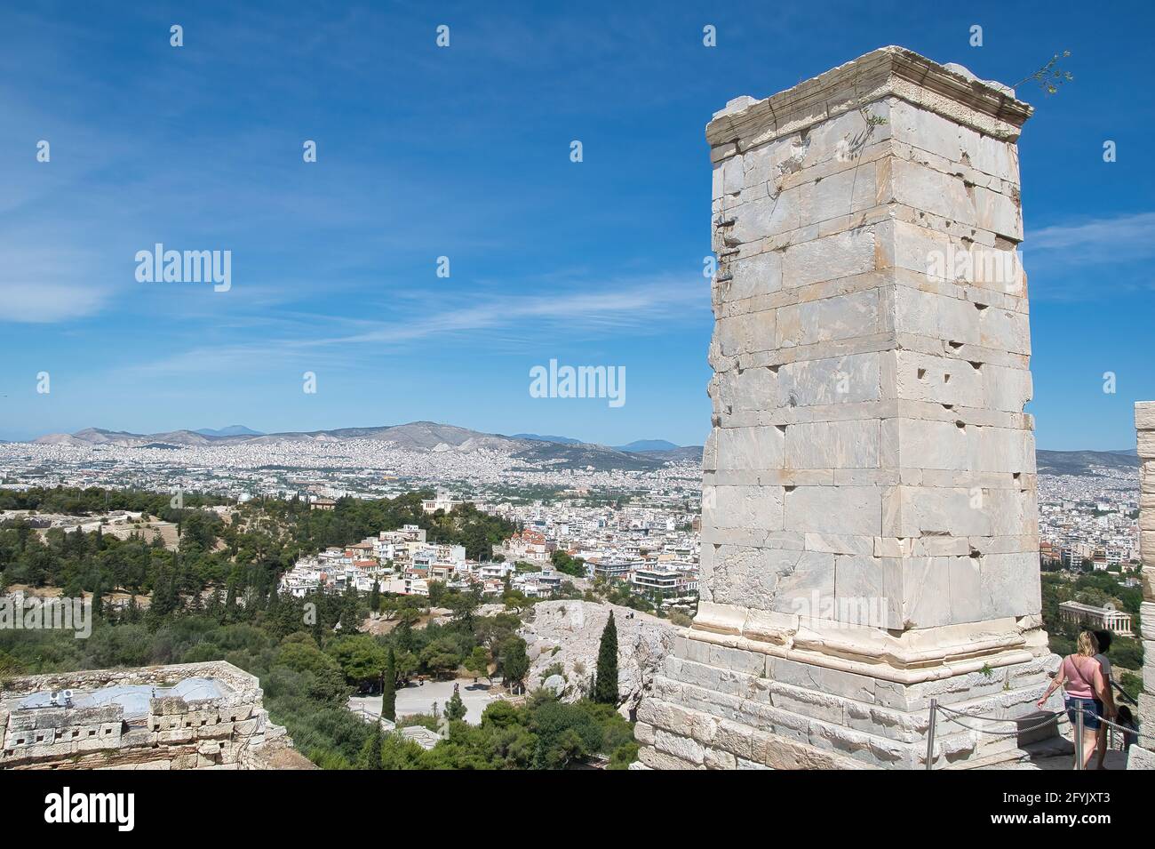 ATHENS, GREECE - May 18, 2021: Acropolis, Parthenon Propylaea, The ...