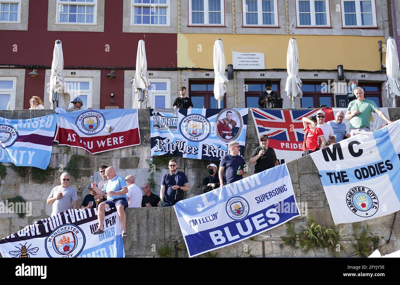 Fans in Porto ahead of the UEFA Champions League final in Porto ...
