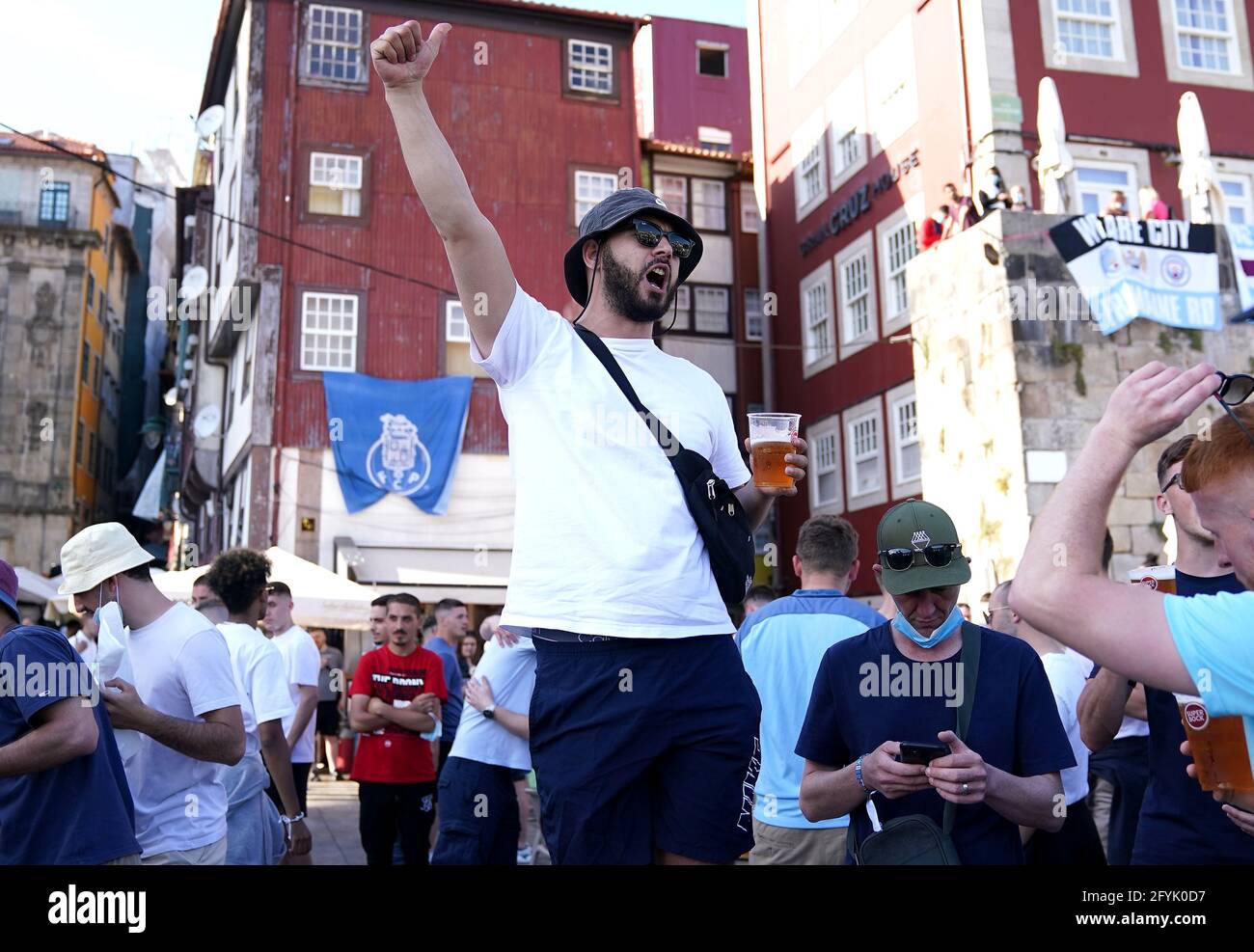 Fans in Porto ahead of the UEFA Champions League final in Porto ...