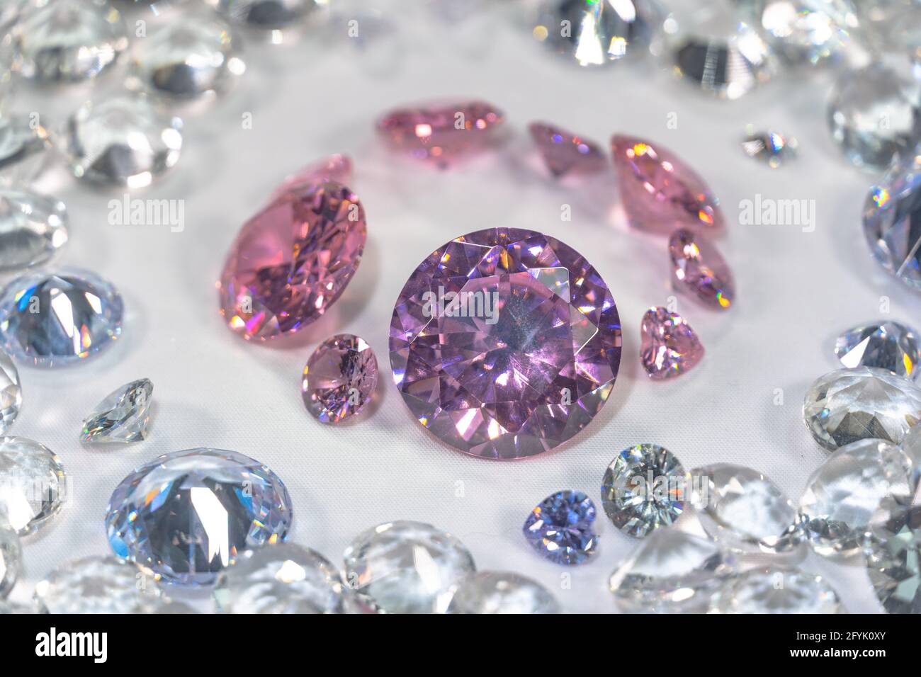 Light Pink Diamonds Background