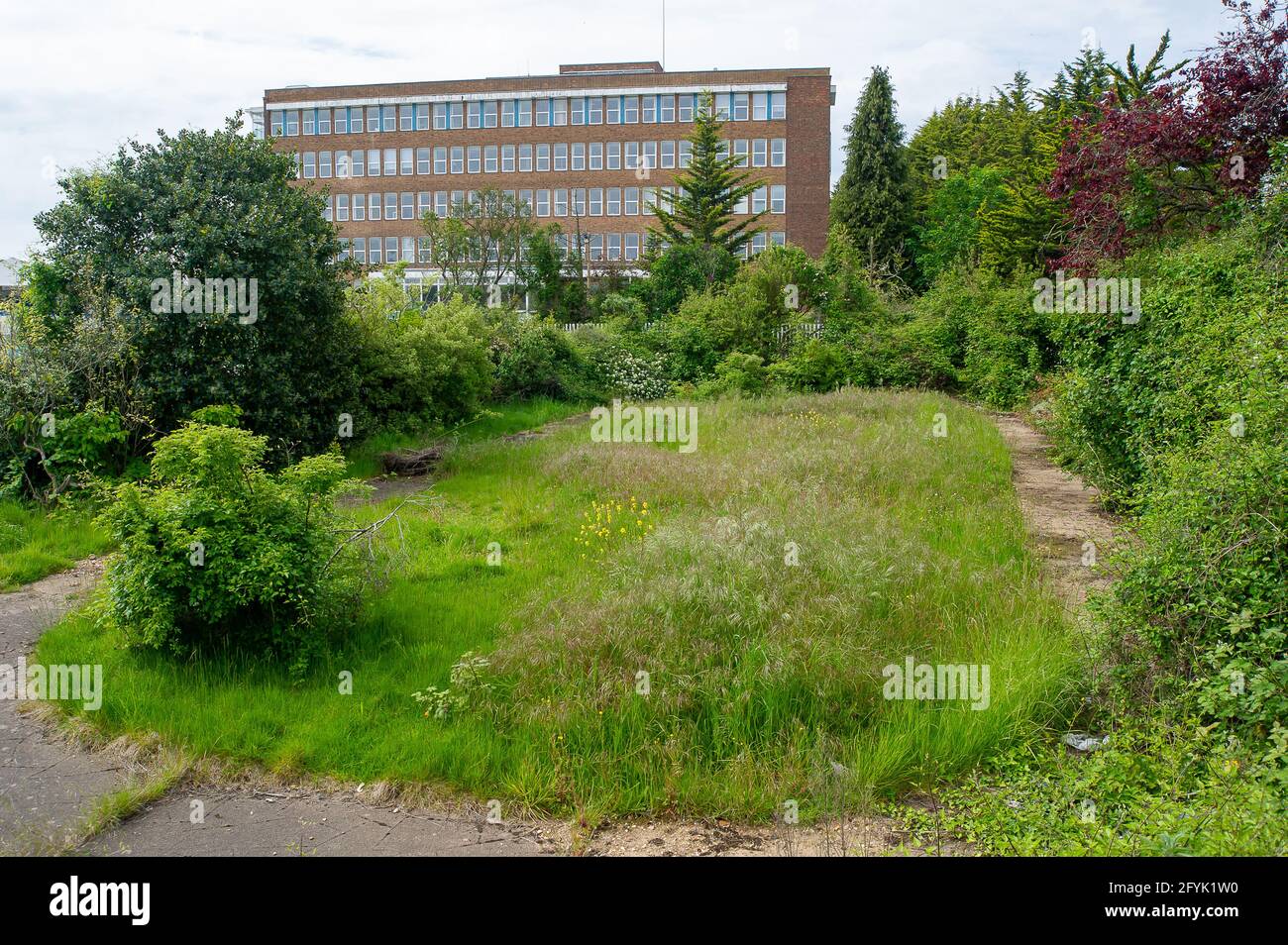 Slough, Berkshire, UK. 28th May, 2021. The current R&D building remains ...