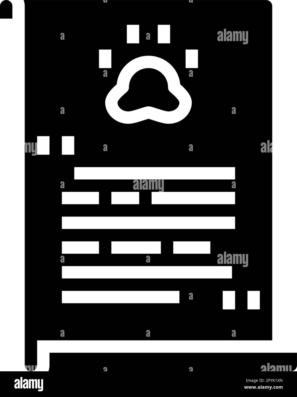 prayer pet funeral glyph icon vector illustration Stock Vector Image ...