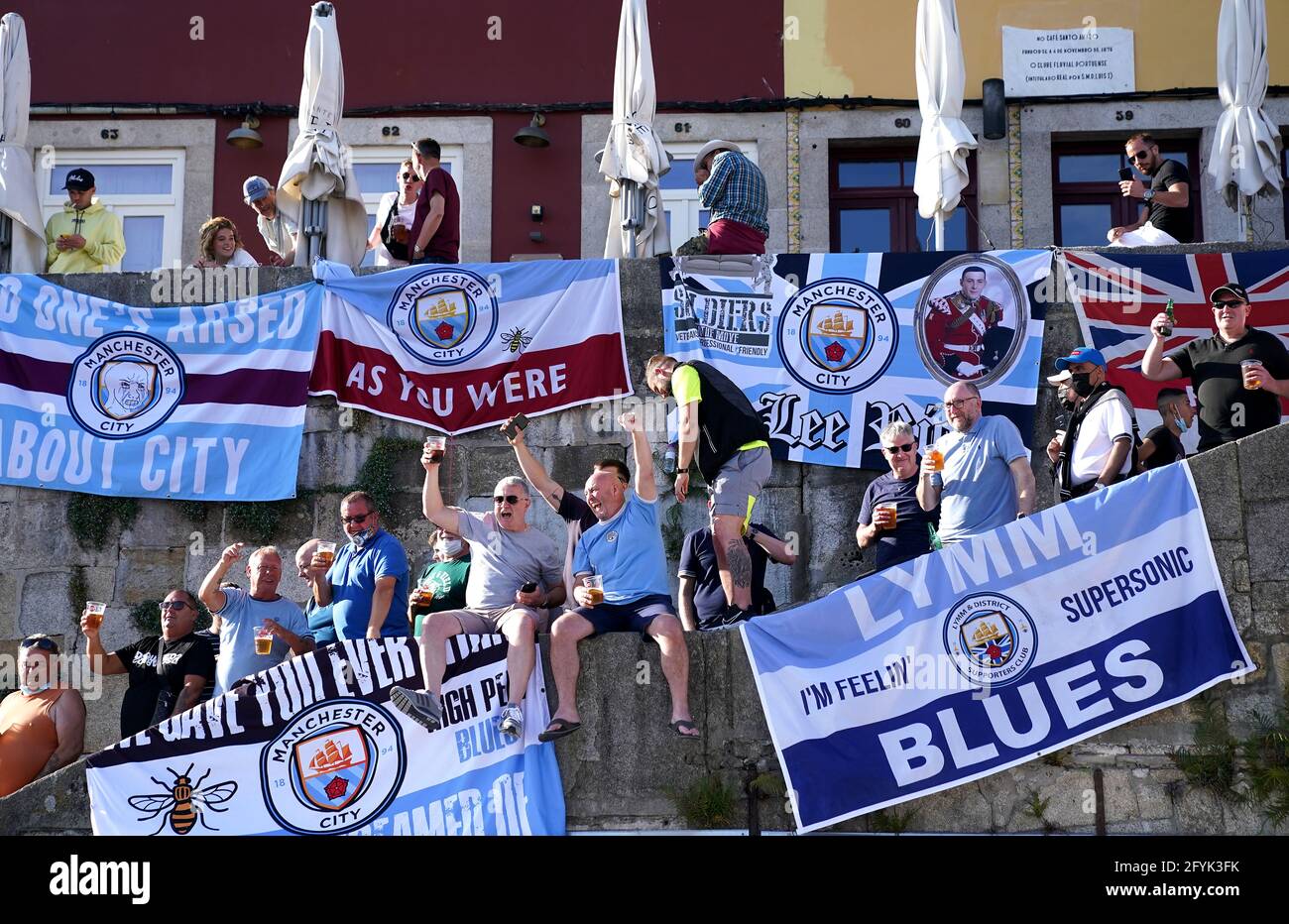 Fans in Porto ahead of the UEFA Champions League final in Porto ...