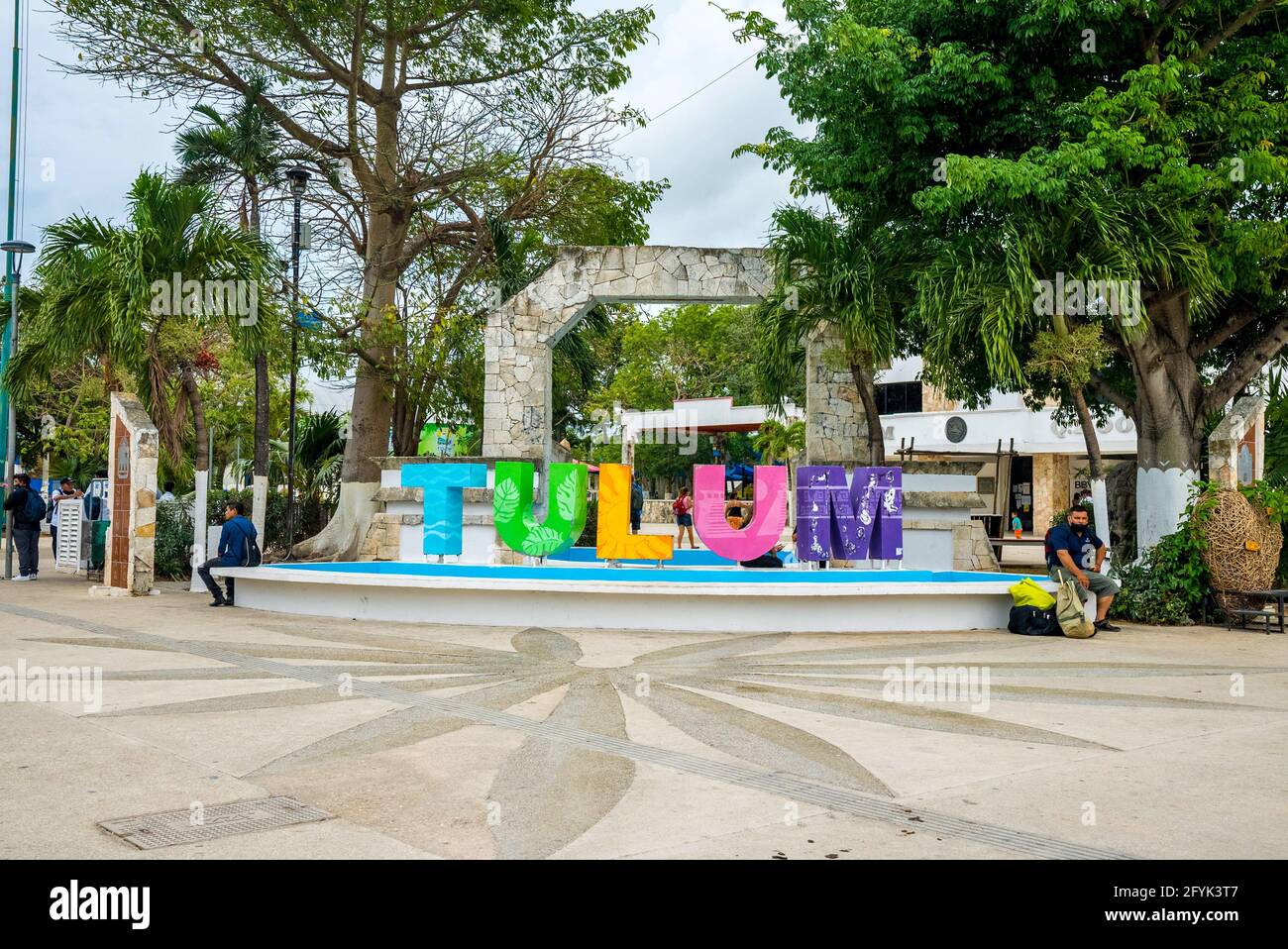 Tulum beach sign hi-res stock photography and images - Alamy