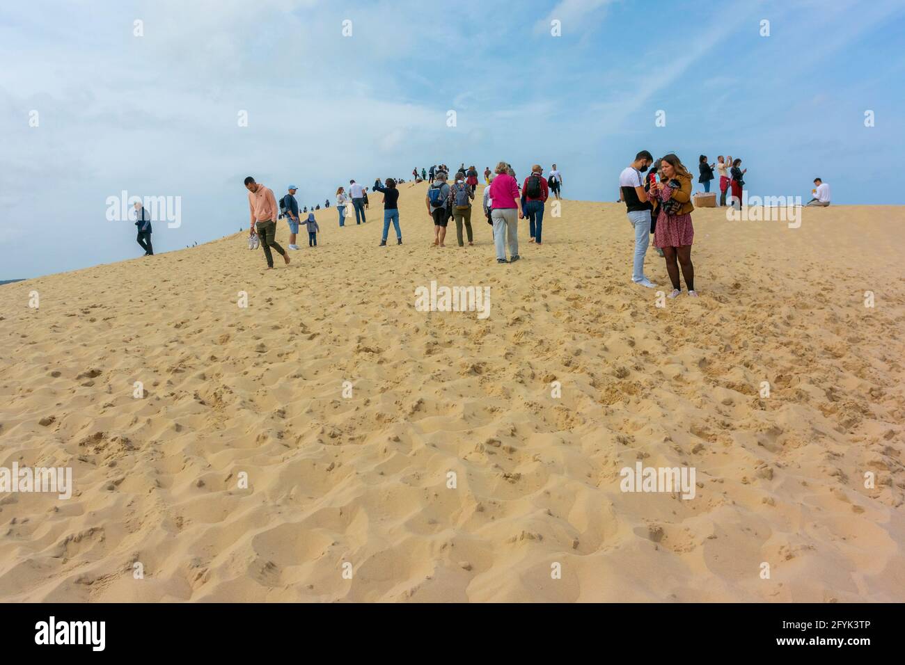 Arcachon, France, Groups of Tourists Visiting, Beach Scenes, Vacation ...