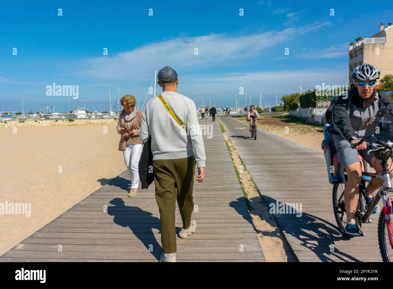 Arcachon, France,Tourists Visiting, Beach Scenes, People on Vacation ...