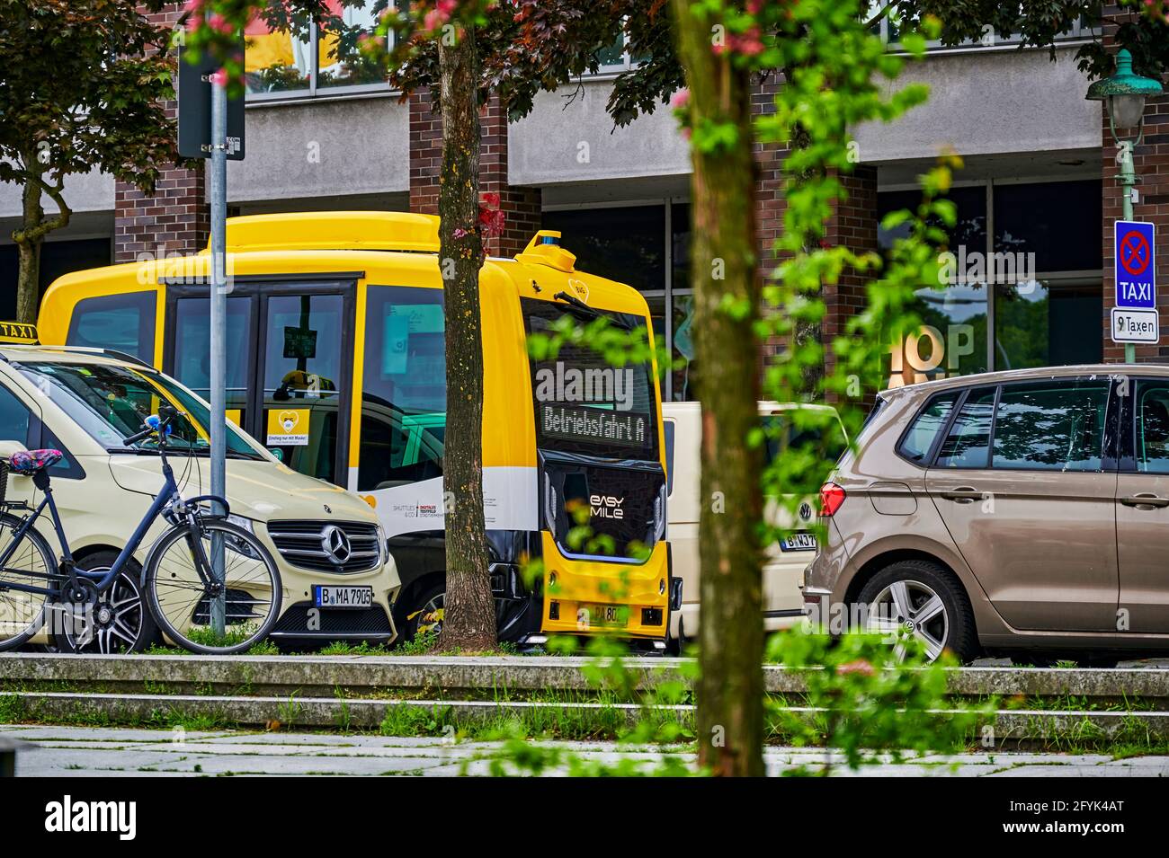 Berlin, Germany - May 28, 2021: Experimental self-driving minibus of ...