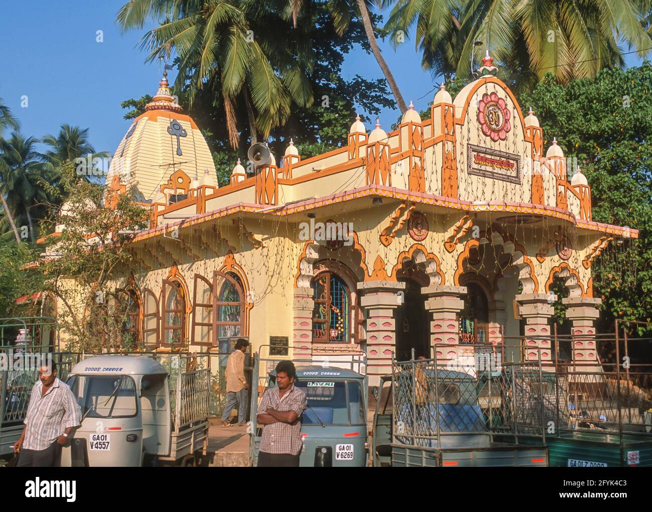 CALANGUTE, GOA STATE, INDIA - Shantadurga hindu temple Stock Photo - Alamy