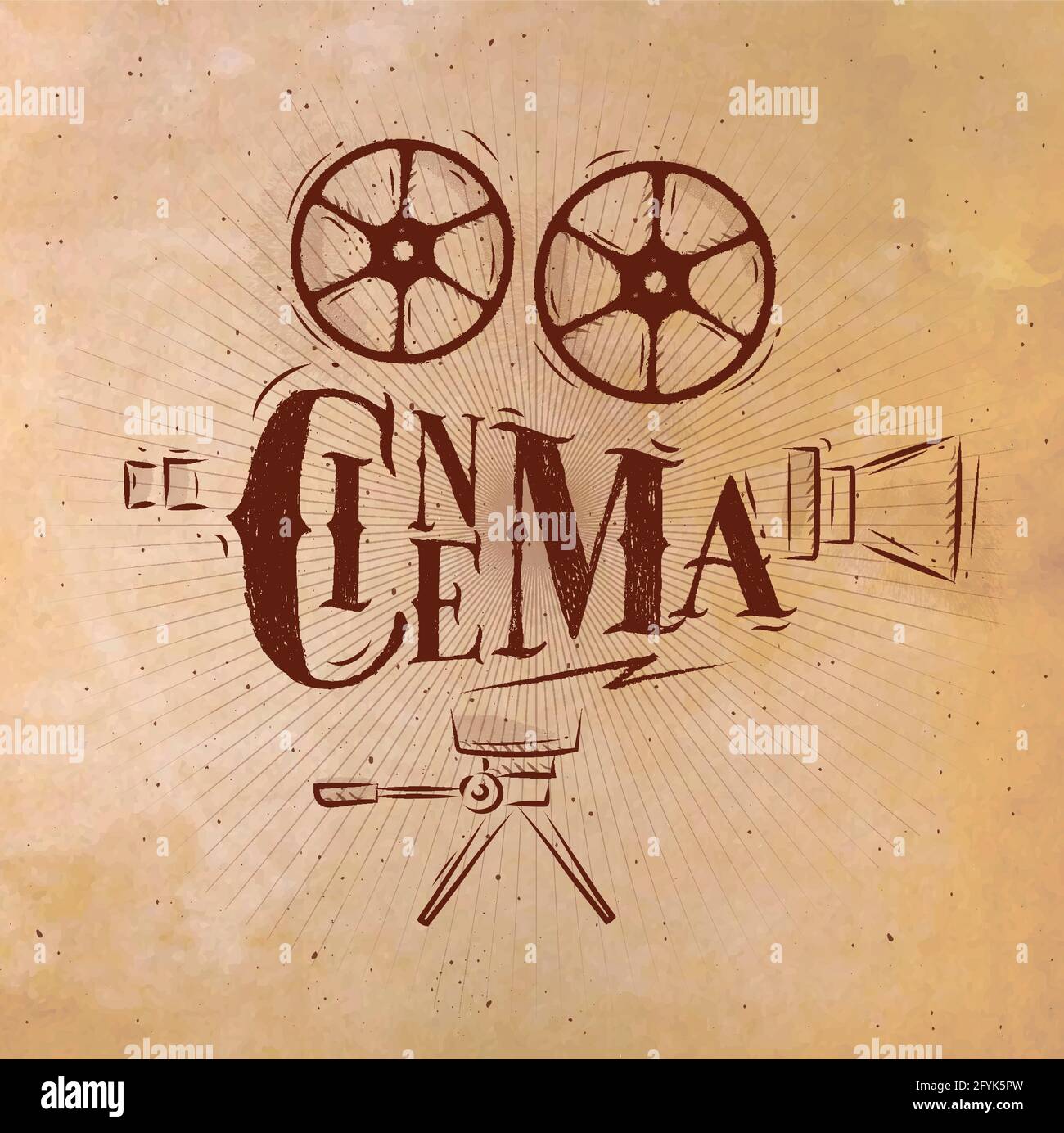 Cinema drawing hi-res stock photography and images - Alamy