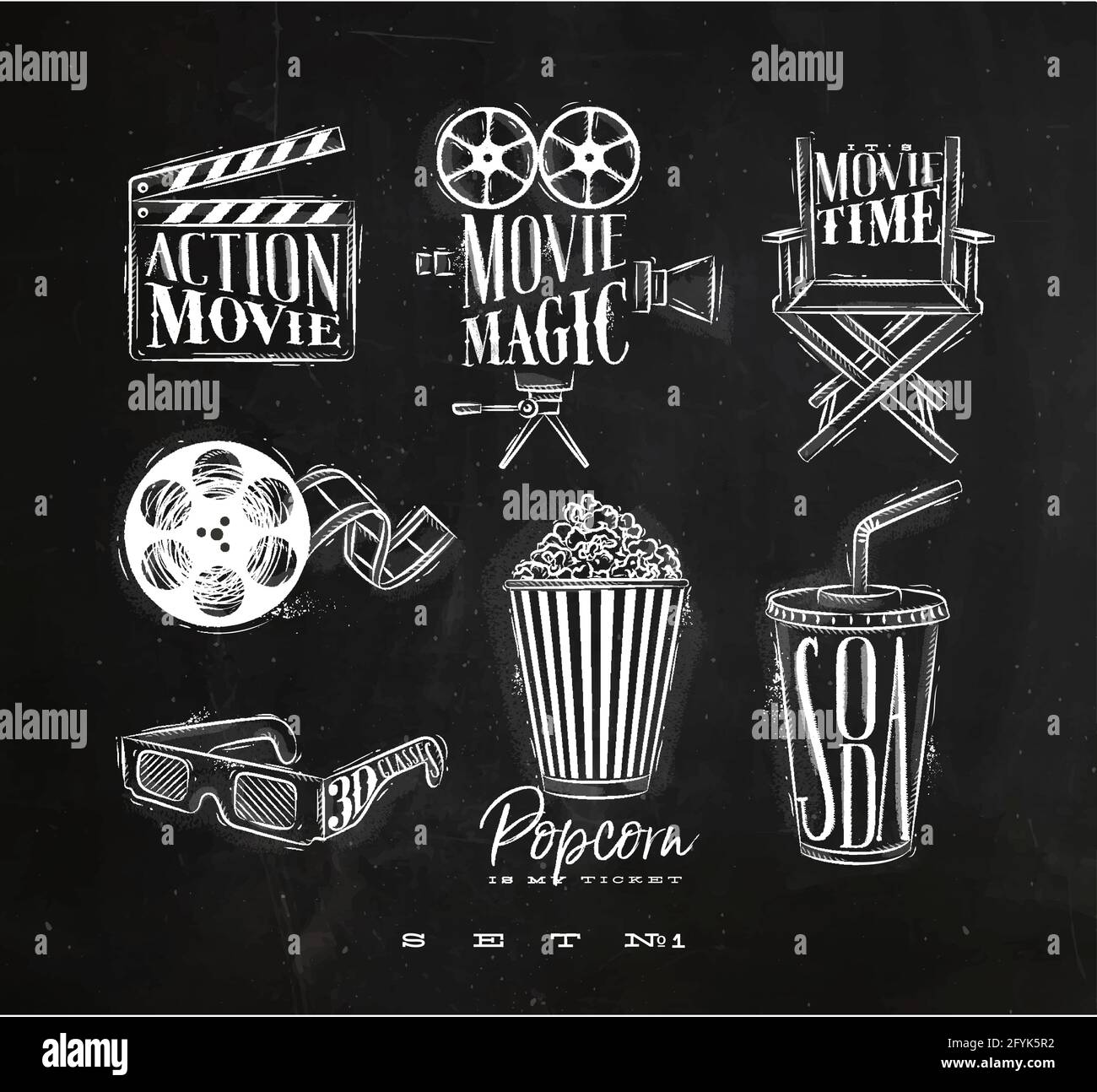 Cine 3d Stock Vector Images - Alamy