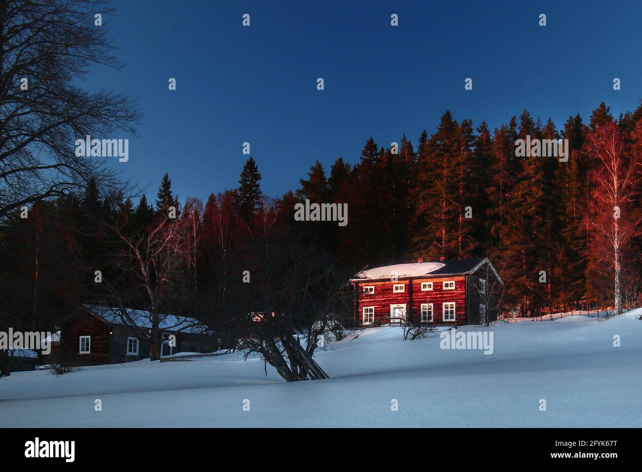 Traditional swedish farm house hi-res stock photography and images - Alamy