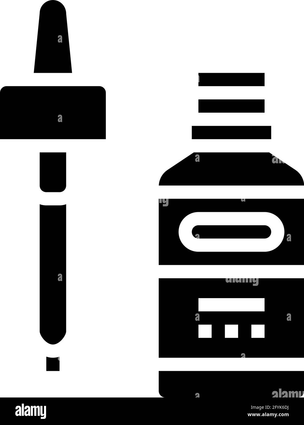 Essential oil glyph icon Cut Out Stock Images & Pictures - Alamy