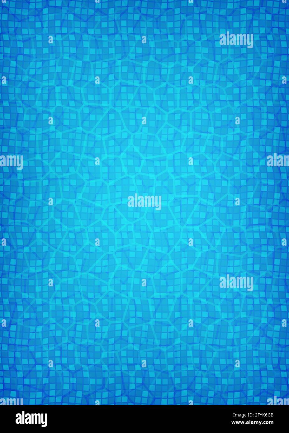 Water on swimming pool floor with tiles. pool background for summer ...