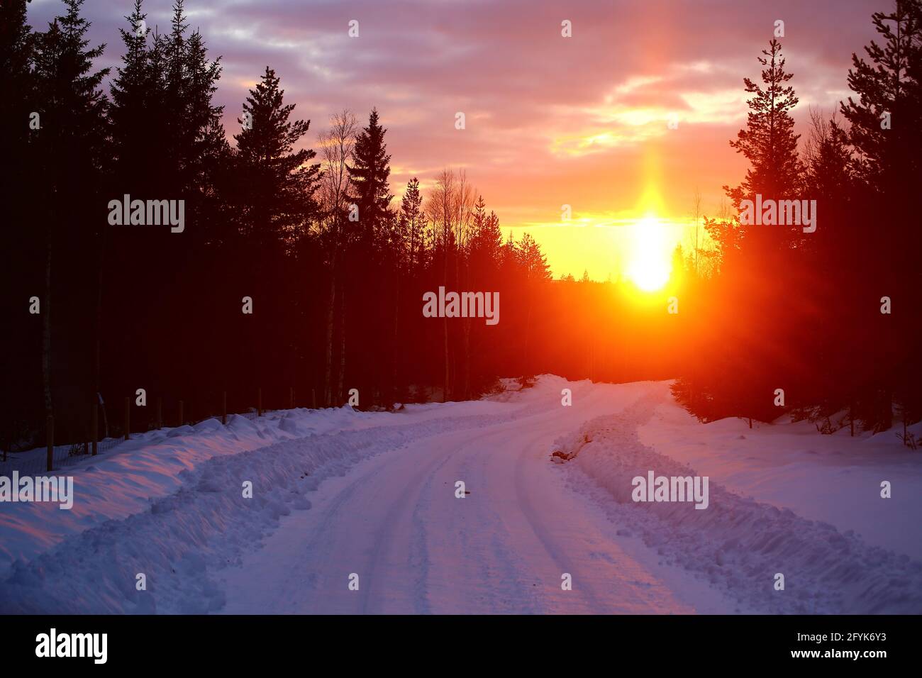Pillar of sunlight at sunset hi-res stock photography and images - Alamy