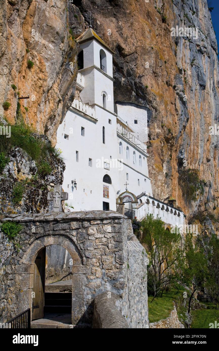 Ostrog ortodox monastery. Montenegro Stock Photo - Alamy