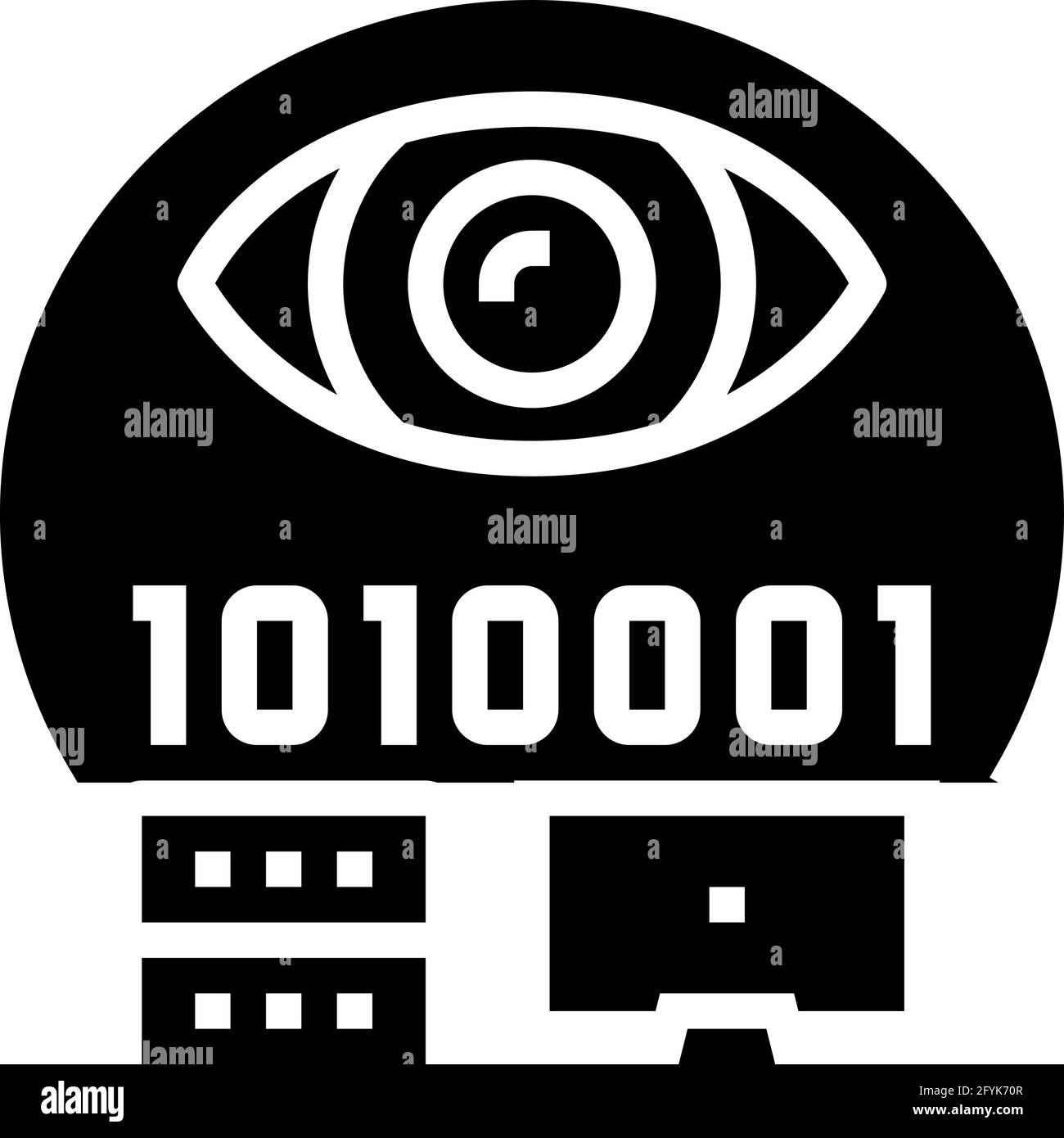 electronic fraud glyph icon vector illustration Stock Vector Image ...